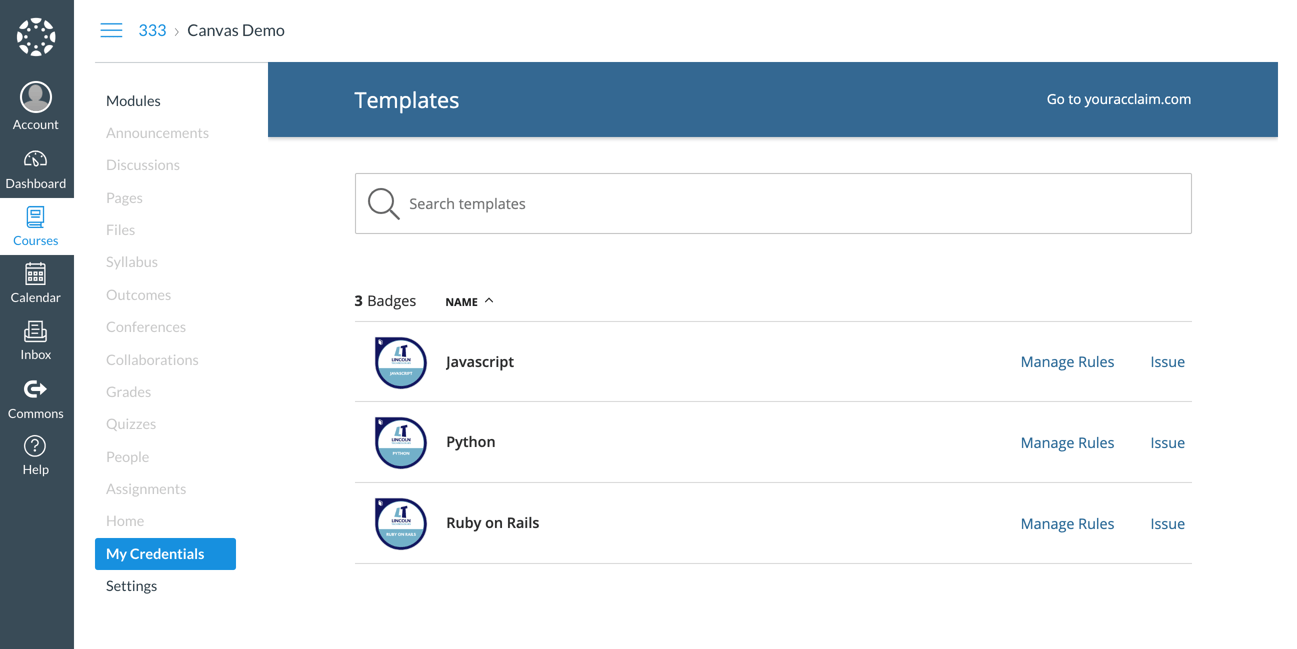 Canvas Integration