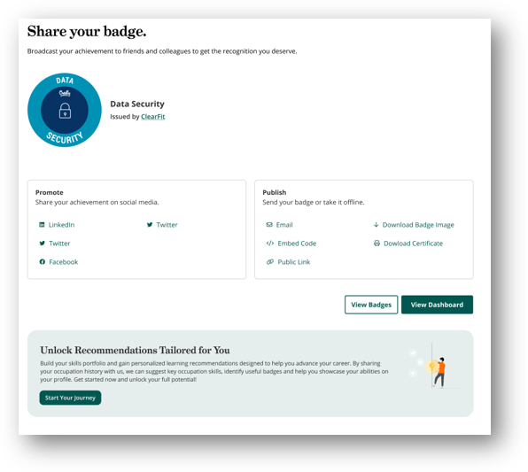 Product Feature - Skills Wallet